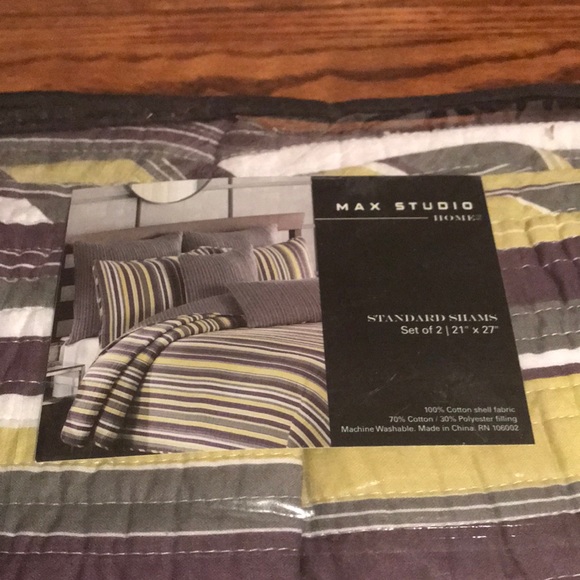 Max Studio | Bedding | Standard Shams | Poshmark